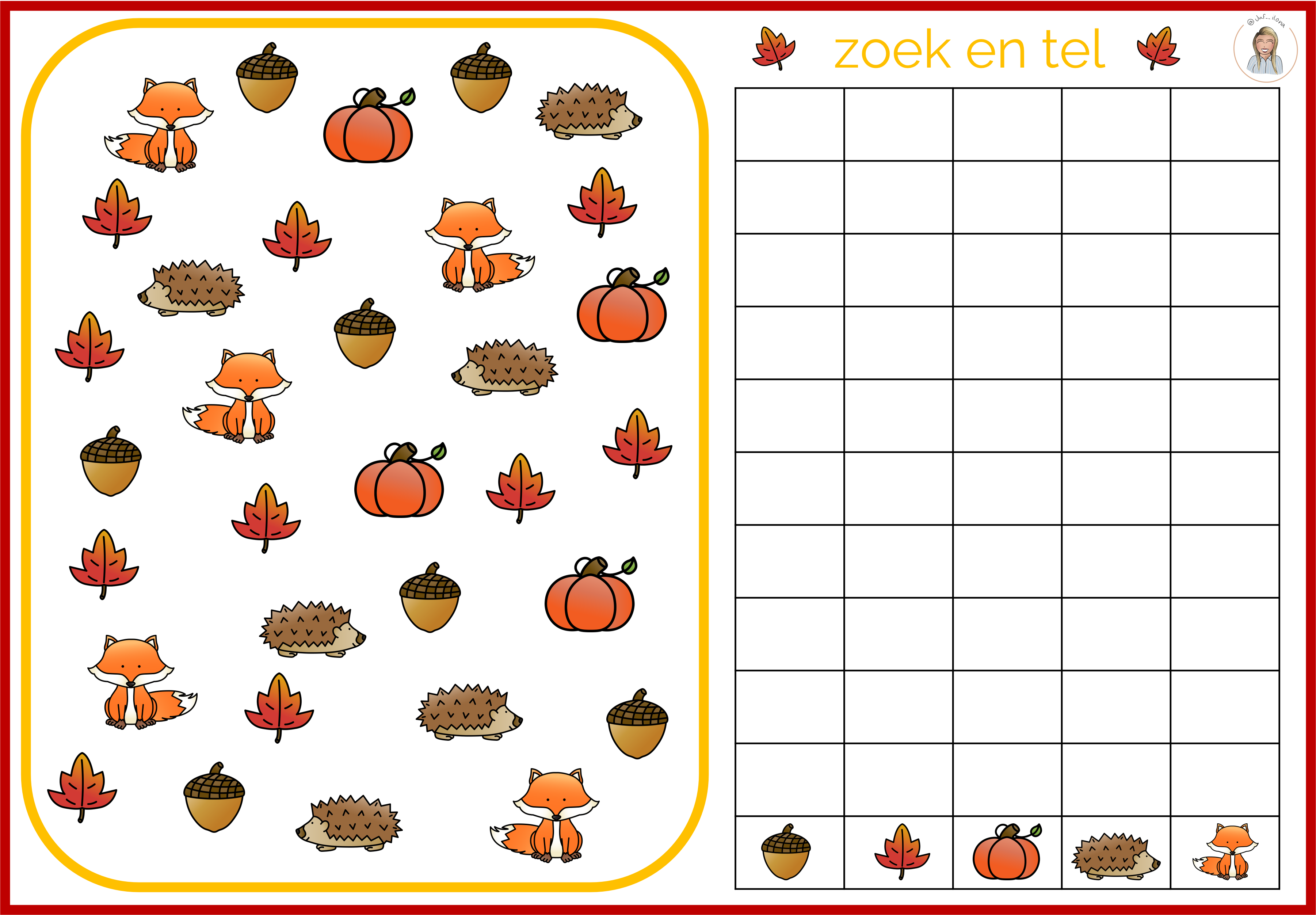 Thema herfst – Juf Ilona